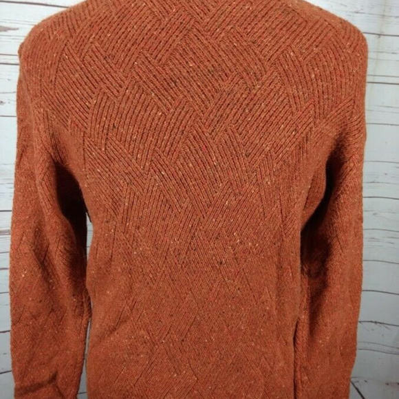 Tasso Elba | Sweaters | Mens Crewneck Wool Blend Rust Color Sweater Sz ...